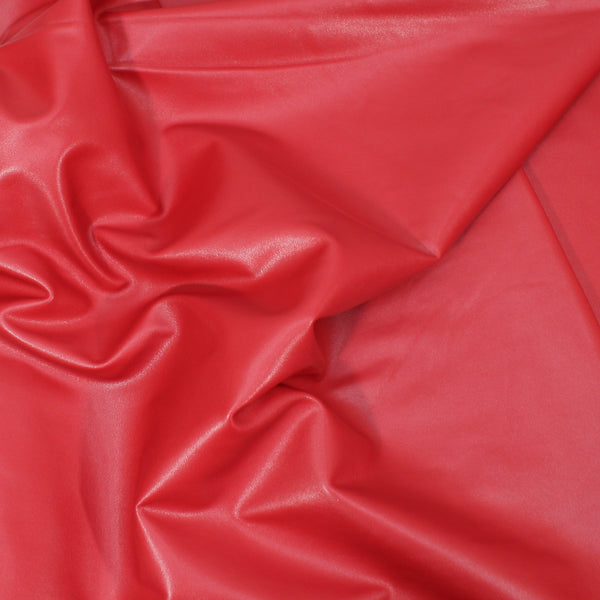3 Metres, Leatherette on Lycra, 'Red' - 55" Wide – The Fabric Guys