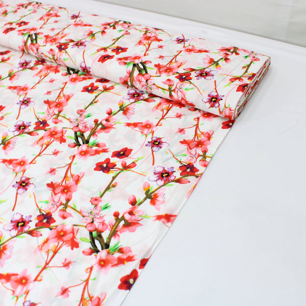 Per Metre Premium Quality 100% Cotton Lawn 60" Wide - Beautiful Branch – The Fabric Guys