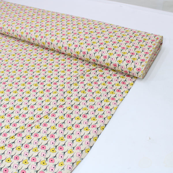 Per Metre Premium Quality 100% Cotton Lawn 60" Wide - Elegant Flowers – The Fabric Guys