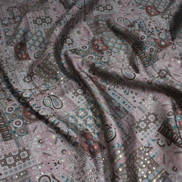 3 Metre, Digital Print Roman Silk , (ROMAN) 45" Wide – The Fabric Guys