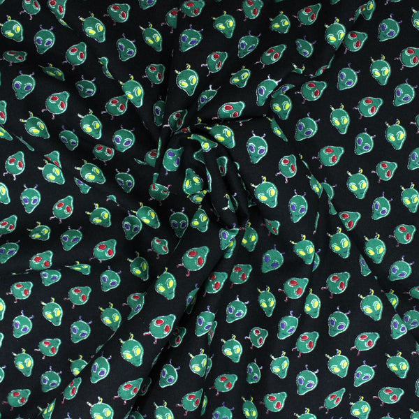 Per metre Quilting Cotton, 'Aliens' - 45" Wide – The Fabric Guys