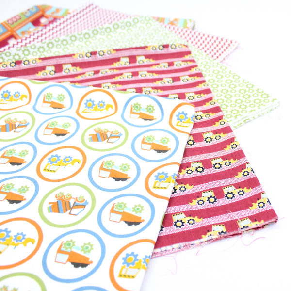 5pc Construction 100% Quilting Cotton Bundle – The Fabric Guys